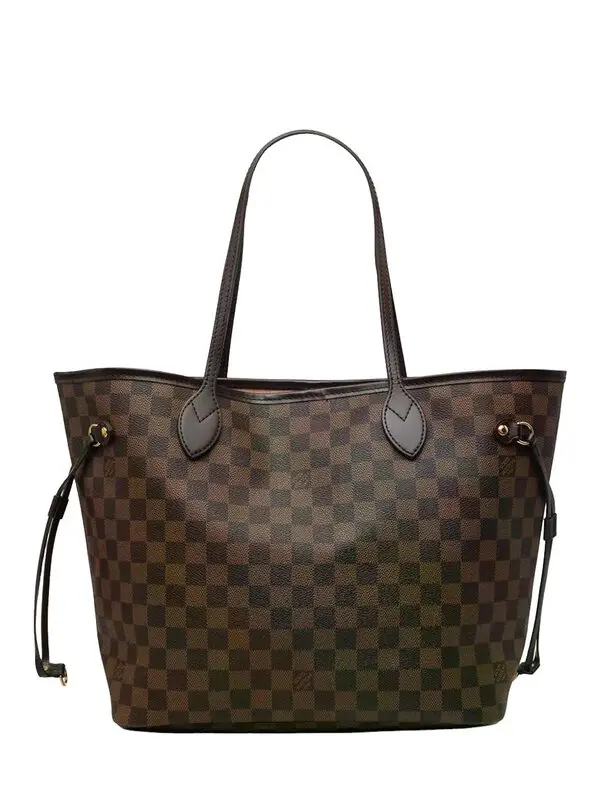 LOUIS VUITTON Damier Ebene Neverfull Mm Tote Bag - Brown