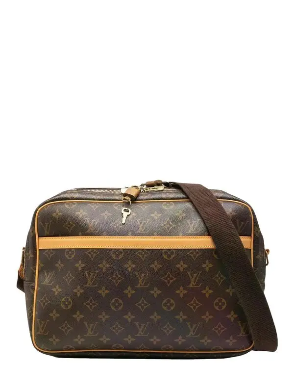 LOUIS VUITTON Monogram Reporter Gm Crossbody Bag - Brown