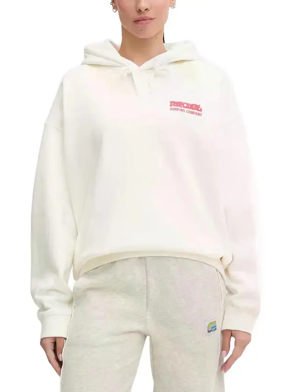 Rip Curl Heritage Logo Drawstring Hoodie - Neutrals