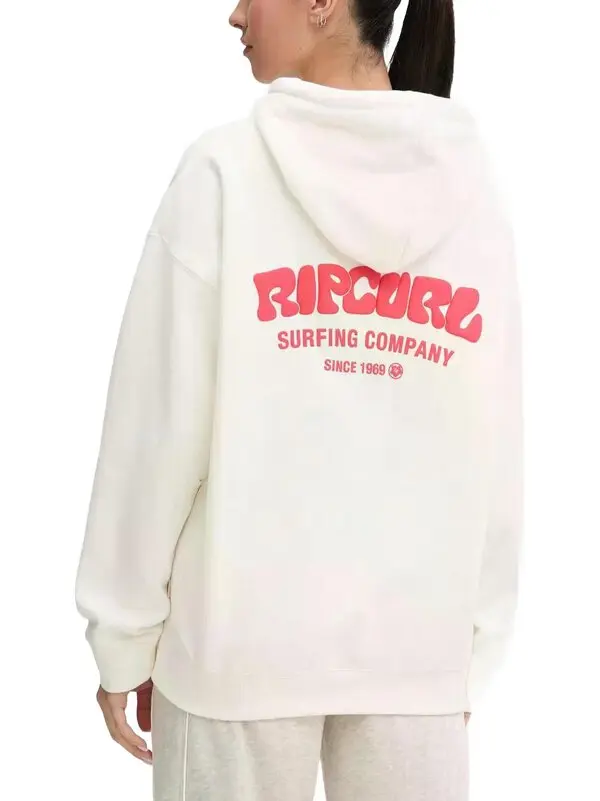 Rip Curl Heritage Logo Drawstring Hoodie - Neutrals
