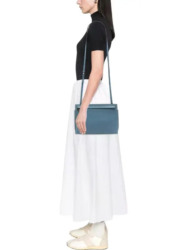 Loewe Leather Anagram T Pouch Crossbody Bag - Blue