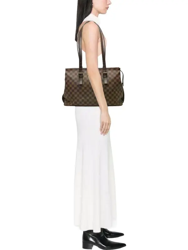 LOUIS VUITTON Damier Ebene Chelsea Shoulder Bag - Brown