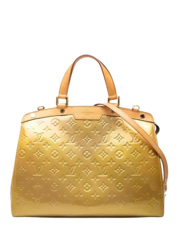 LOUIS VUITTON Monogram Vernis Brea Gm Satchel - Neutrals