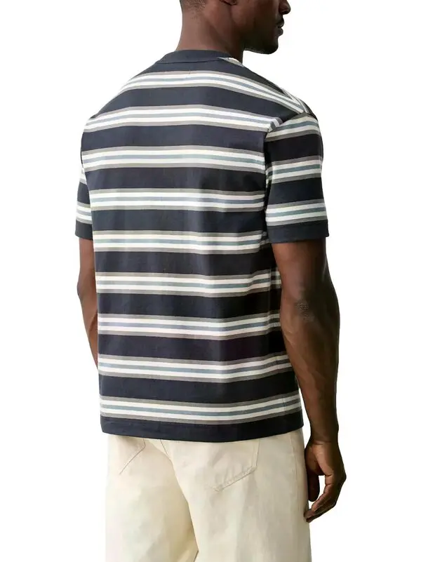 Marc O'polo Striped Short-sleeve T-shirt - Grey