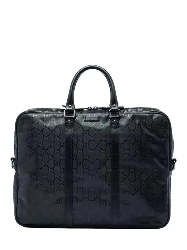 Gucci Gg Imprimé Business Bag - Black