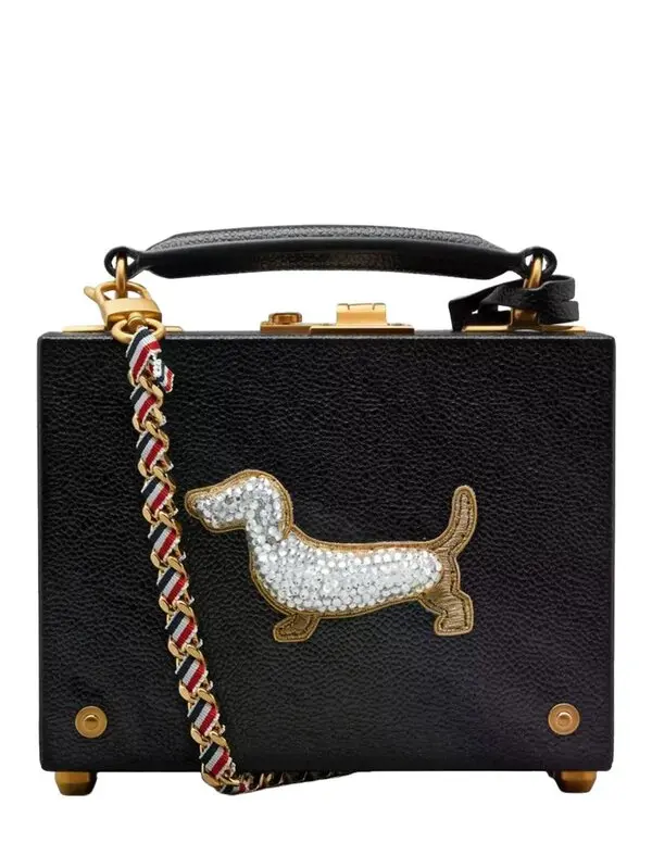 Thom Browne Pebble-grain Hector Micro Attache Case - Black