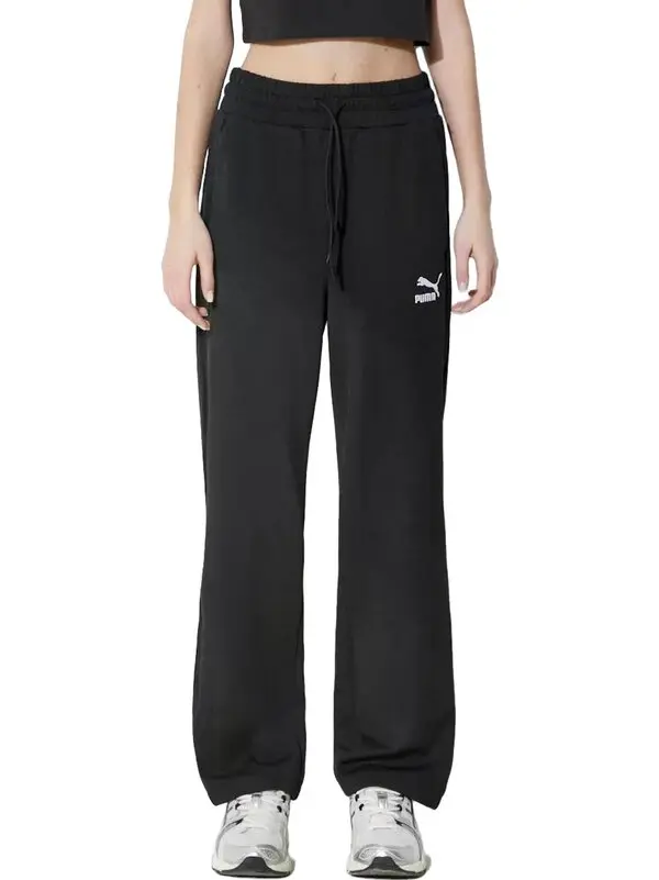 PUMA Logo-embroidered Track Pants - Black