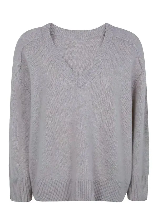 KUJTEN V-neck Cashmere Sweater - Neutrals