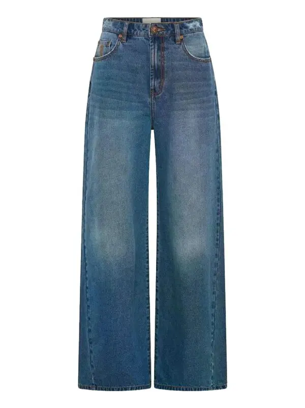 ONETEASPOON Love Machines Wide-leg Jeans - Blue