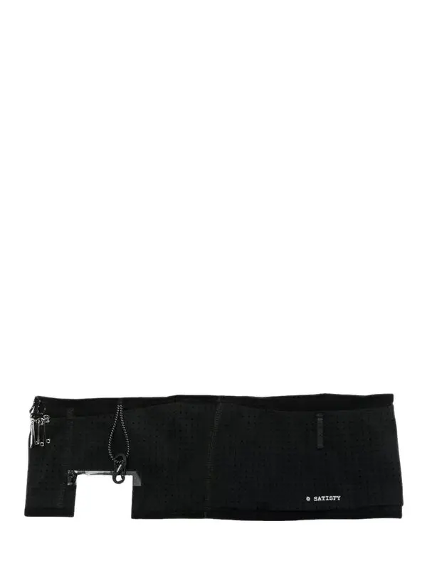 Satisfy Space-o Perforated Hydration Belt - Black