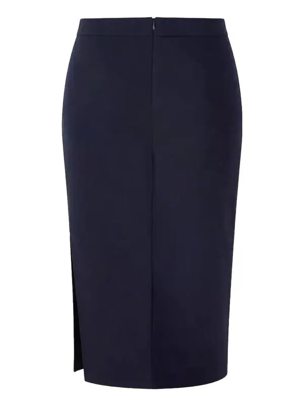 Marina Rinaldi High-waisted Pencil Midi Skirt - Blue