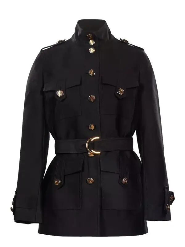 Zimmermann Valiant Belted Button-up Jacket - Black