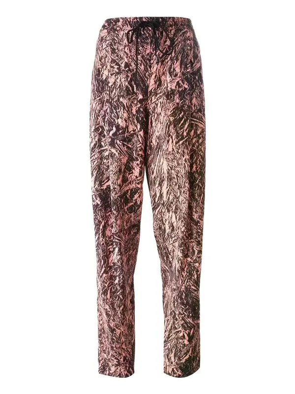 Alexander McQueen Fanzine Foil Print Trousers - Black