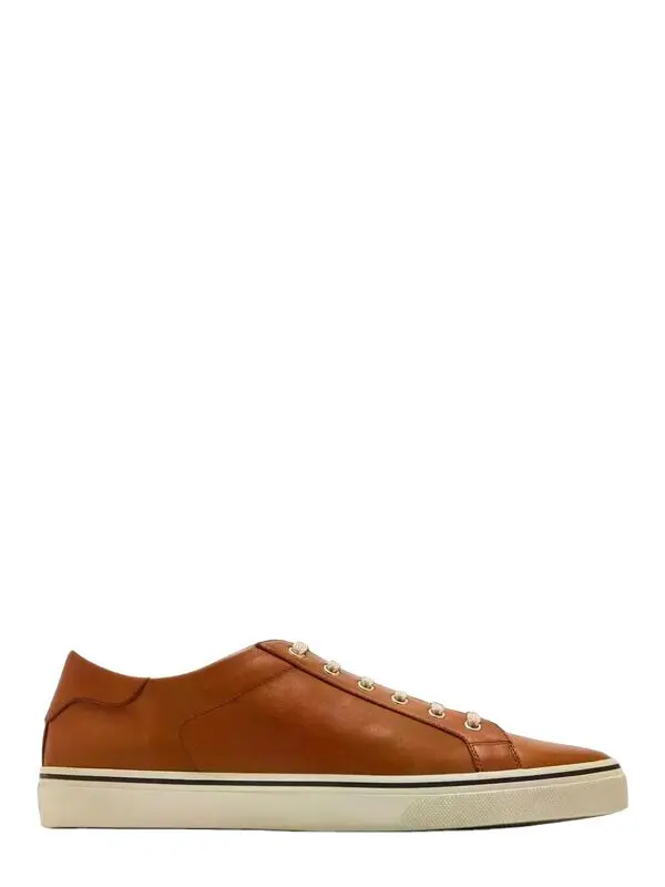 Brunello Cucinelli Lace-up Leather Sneakers - Brown