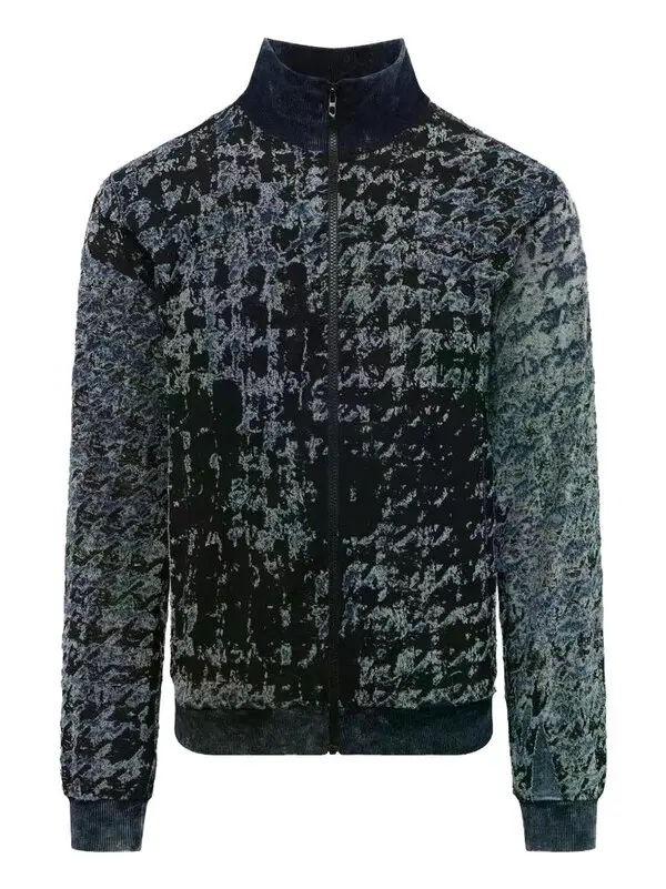 DIESEL® S-corr Patterned Track Jacket - Black
