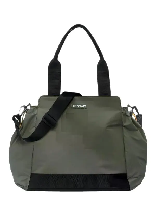 K-WAY Aisy Logo-patch Tote Bag - Green