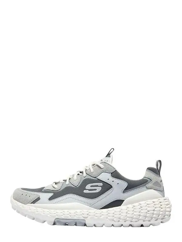 Sketchers Monster Marathon Running Sneakers - White/grey
