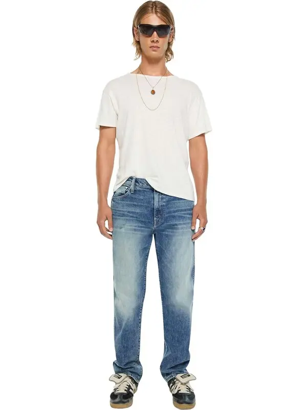 MOTHER The Bronco Straight Leg Jeans - Blue