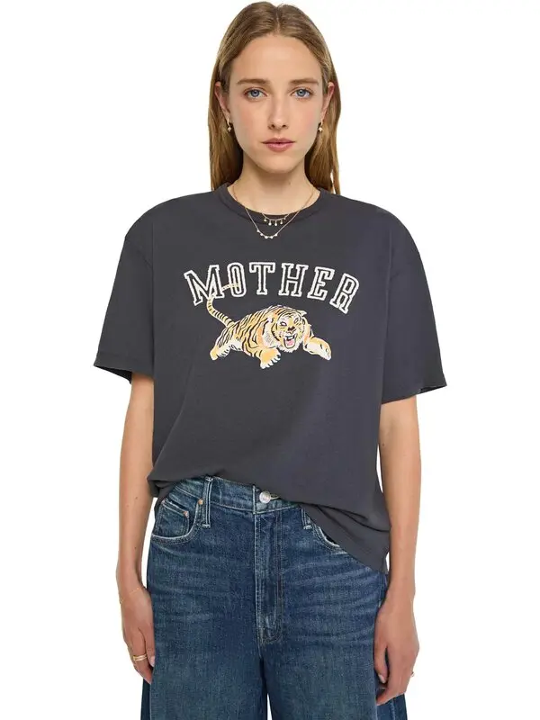 MOTHER The Lowdown" Tiger Graphic T-shirt - Black