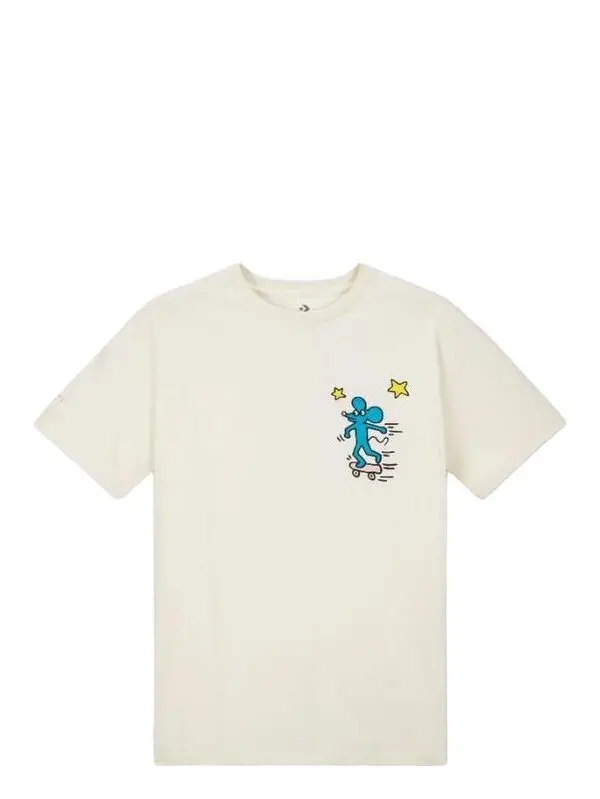 CONVERSE X Keith Haring Mouse T-shirt Asia Sizing - Egret