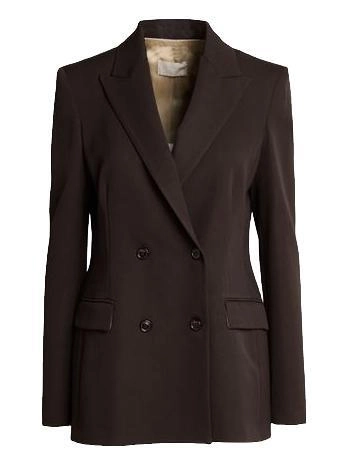 DRUMOHR Single-breasted Blazer In Dark Virgin Wool - Brown