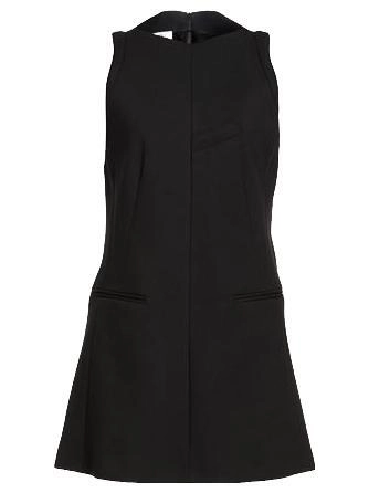 MAISON MARGIELA Twill Stretch Flared Mini Dress - Black