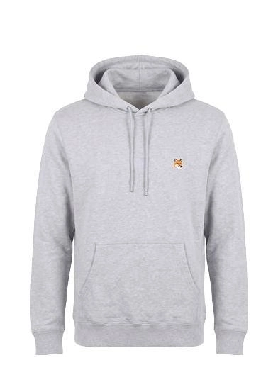 Maison Kitsuné Cotton Sweatshirt With Hood - Grey