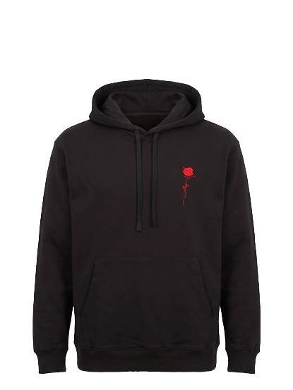Hugo Cotton Terry Hoodie - Black