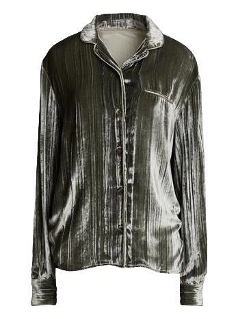DRUMOHR Viscose And Silk Shirt - Grey