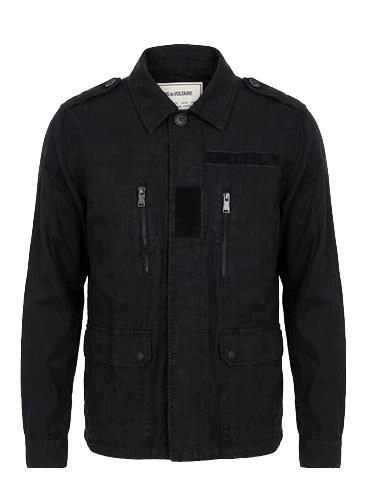 Zadig&Voltaire Linen Safari Jacket - Black