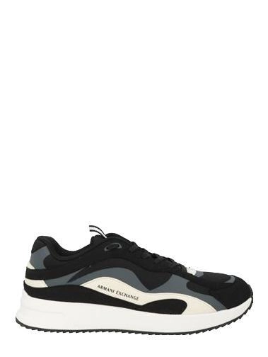 Armani Exchange Multicolor Textile And Synthetic Fiber Low-top Sneakers - Black