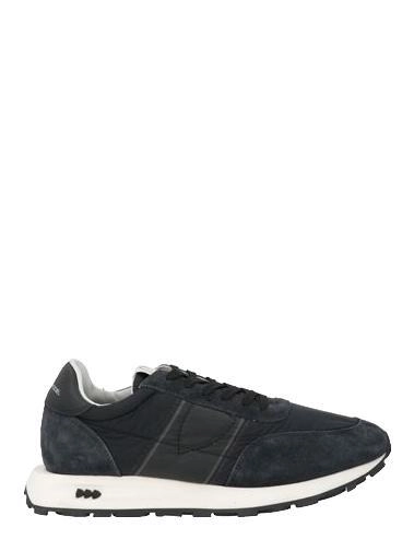 Philippe Model Low-top Sneakers In Charcoal Leather And Textile - Grey