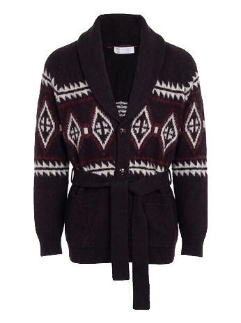 Brunello Cucinelli Virgin Wool, Silk, And Cashmere Cardigan - Black