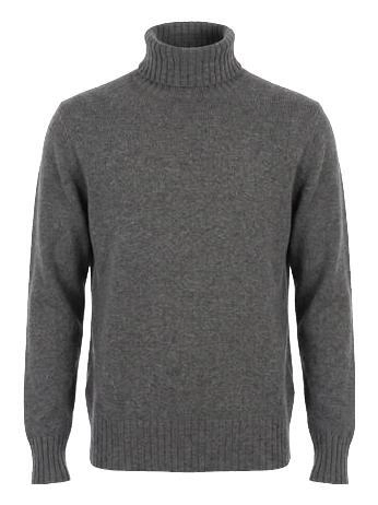 Alpha Studio Turtleneck Cashmere Sweater - Grey