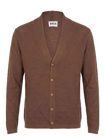BERNA Knitted Cardigan - Brown