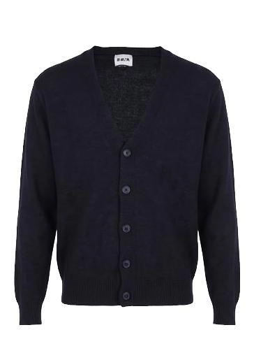BERNA Midnight Cotton-acrylic Cardigan - Blue