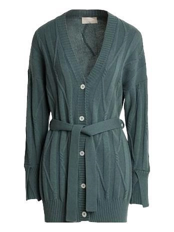 DRUMOHR Cashmere V-neck Belted Cardigan - Grey