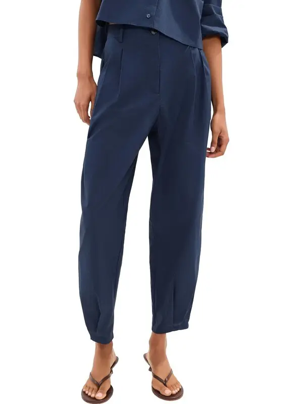 LE BOP Wilder Poplin Pants - Navy