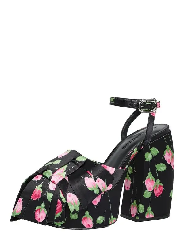 Marc Jacobs Bow Platform Heels - Black Multi