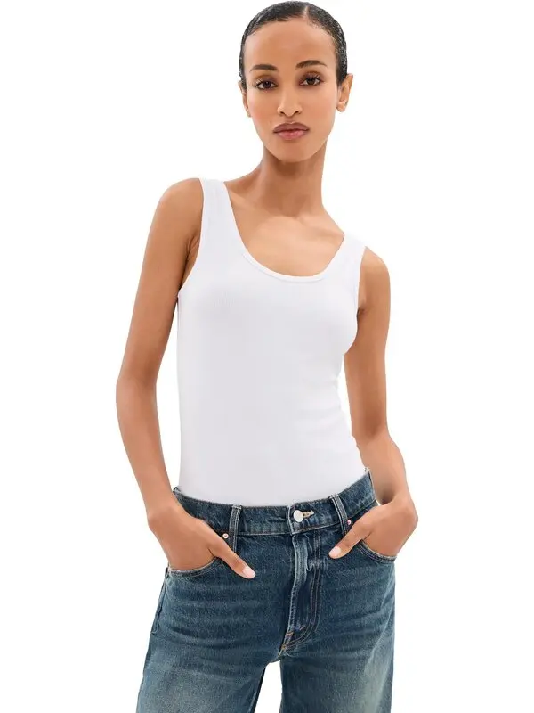 LE BOP Louise Thong Bodysuit - White