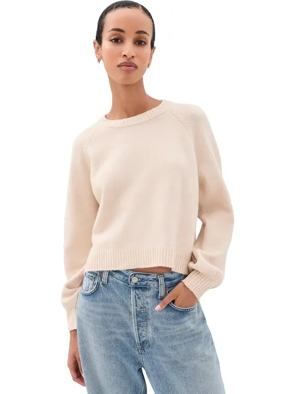 Z Supply Ribbed Puff Sleeve Sweater - Soft Ecru