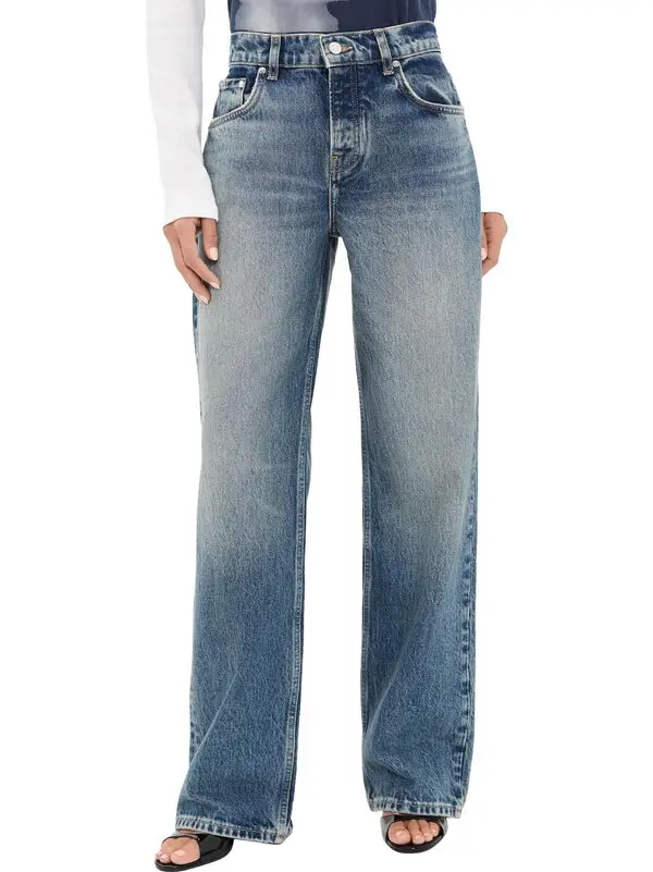 EB DENIM Mid Rise Baggy Jeans - Mariner