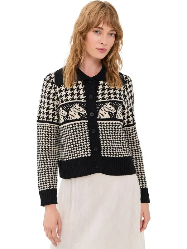 The Great. The Pony Cardigan - Black