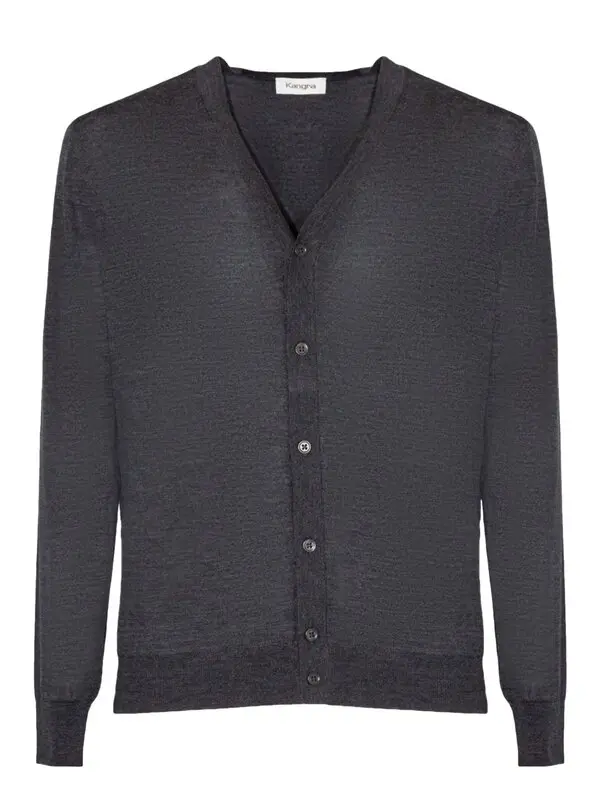 KANGRA V-neck Cardigan - Grey