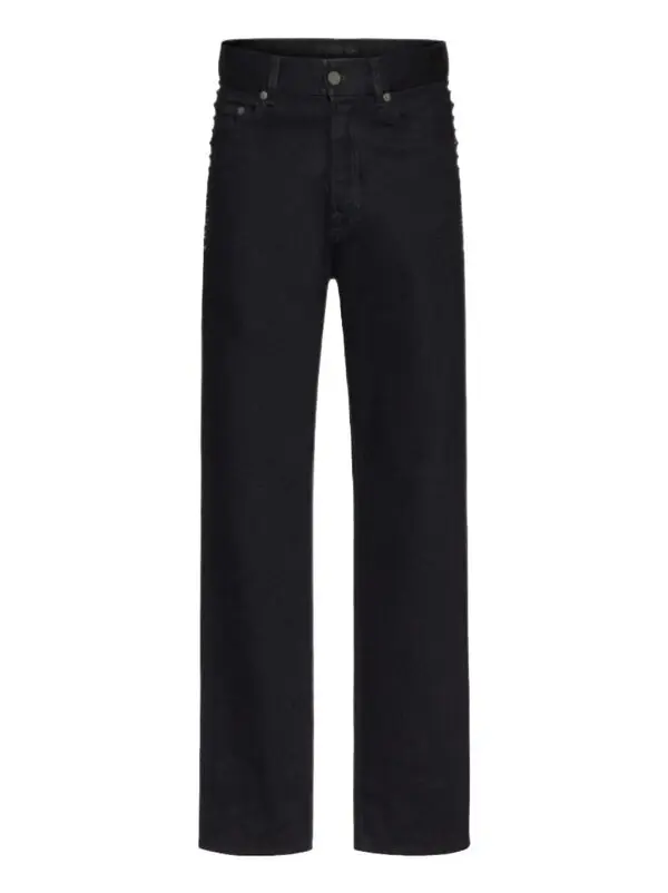 Valentino Garavani Stud Detailed Straight Leg Jeans - Black