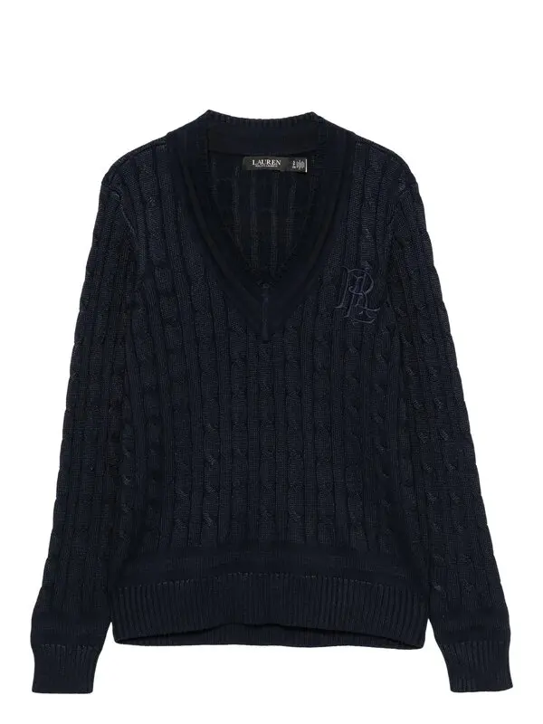 Ralph Lauren V-neck Jumper - Black
