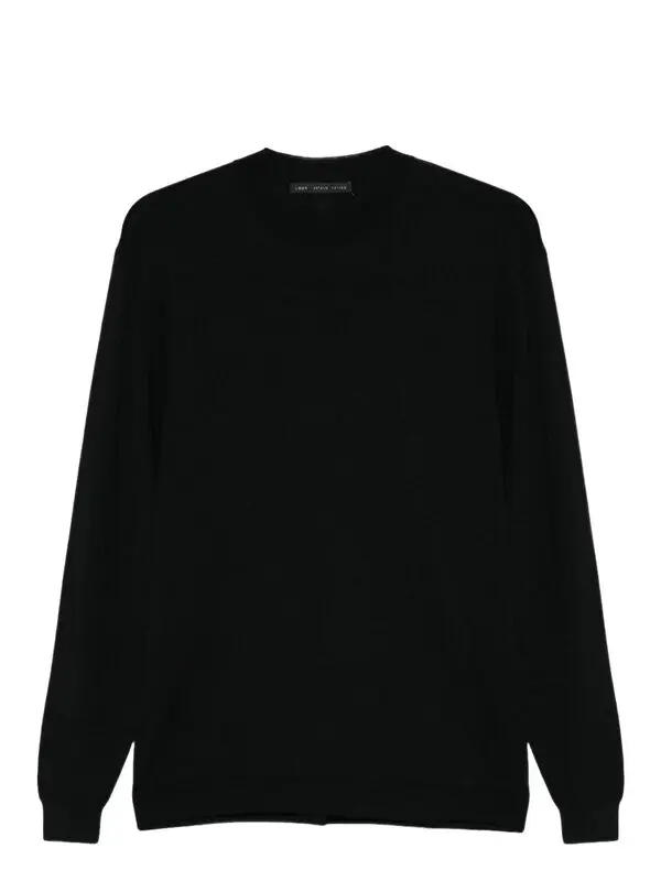 LOW BRAND Long-sleeved Crewneck Jumper - Black