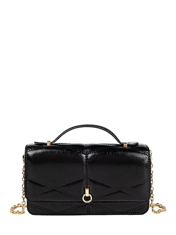 MKF COLLECTION - J'OMOR Suzanne Quilted Shoulder Bag - Black