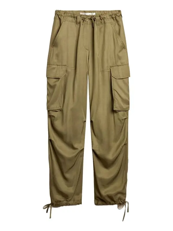 GOLDEN GOOSE Wide-leg Cargo Pants - Green