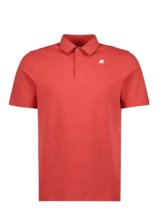 K-WAY Vincelle Light Stretch Jersey Polo Shirt - Red